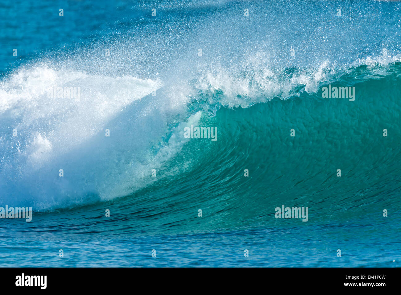 Beautiful Blue Ocean Wave Stock Photo - Alamy