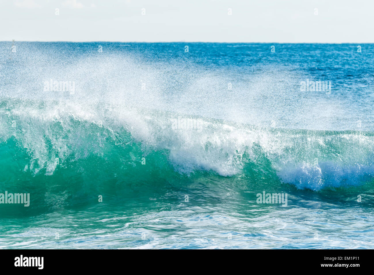 Beautiful Blue Ocean Wave Stock Photo - Alamy