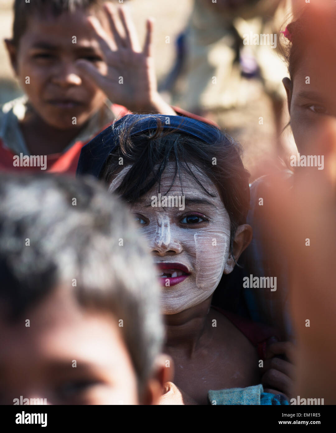 Thanaka face paint hi-res stock photography and images - Alamy