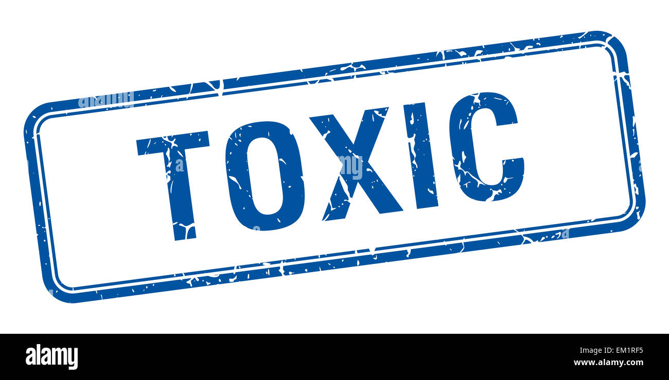 toxic blue square grungy vintage isolated stamp Stock Photo - Alamy