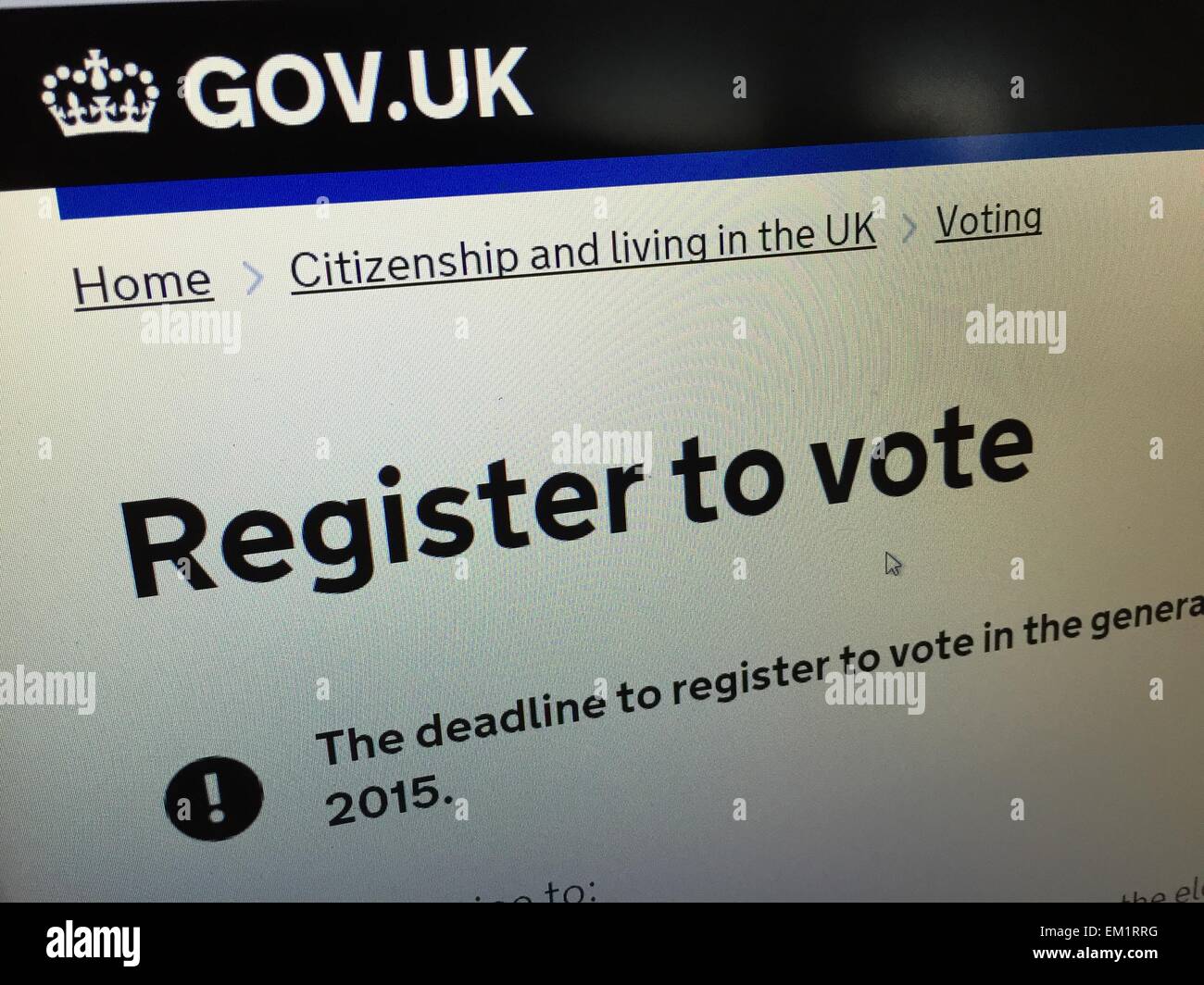 Voting uk 2015 hi-res stock photography and images - Alamy