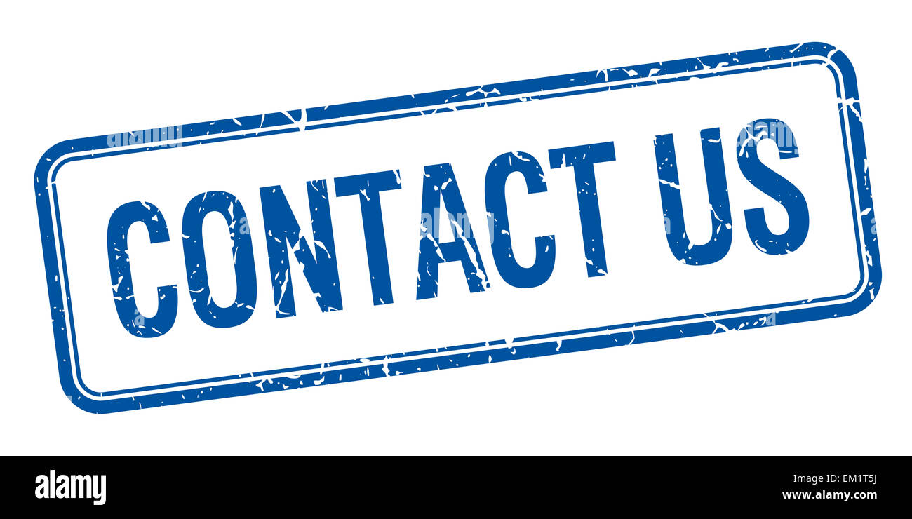 Contact us square stamp hi-res stock photography and images - Alamy