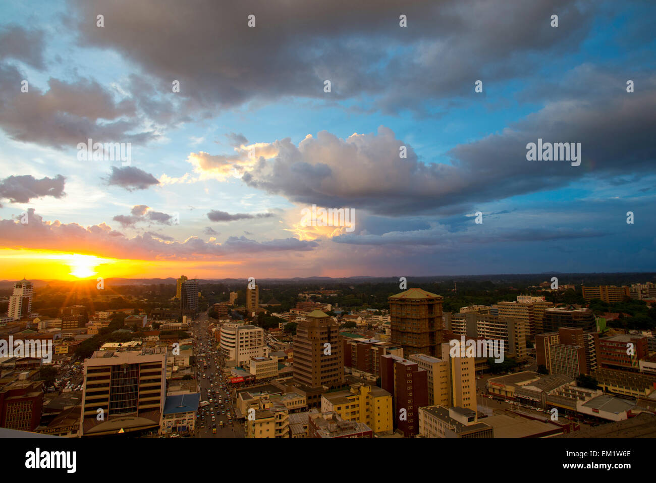Large african city skyline hi-res stock photography and images - Alamy