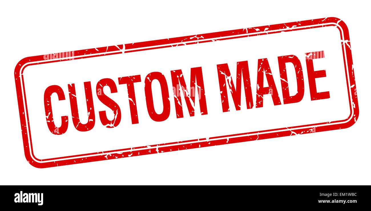 custom made red square grungy vintage isolated stamp Stock Photo - Alamy