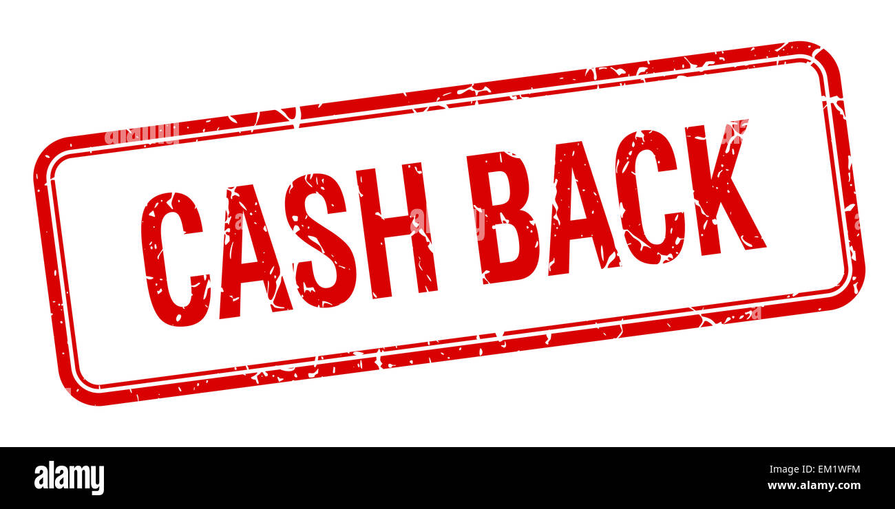 cash back red square grungy vintage isolated stamp Stock Photo - Alamy
