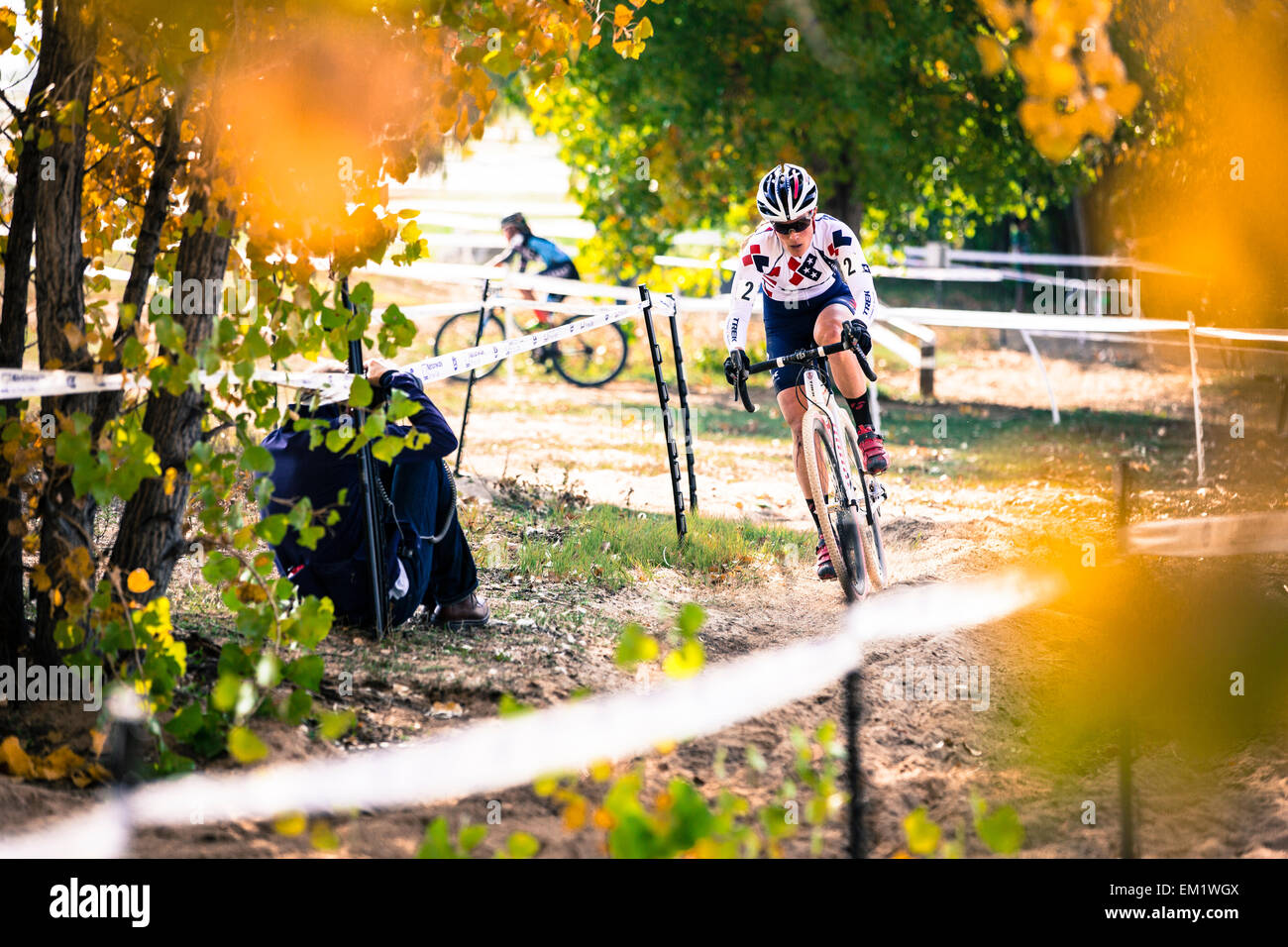 National Champion Katie Compton of Trek racing in Boulder, CO Stock ...