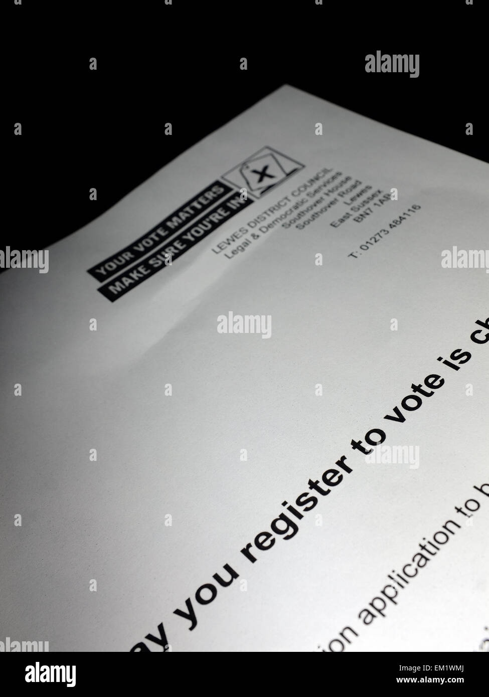 Register to vote hi-res stock photography and images - Alamy