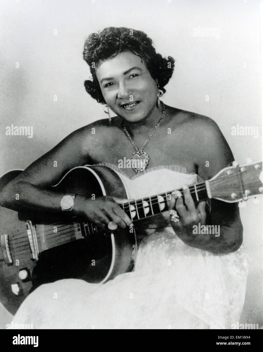 MEMPHIS MINNIE (1897-1973) US Blues guitarist about 1945 Stock Photo ...