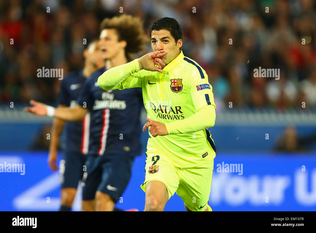 Paris, France. 15th Apr, 2015. UEFA Champions League football ...