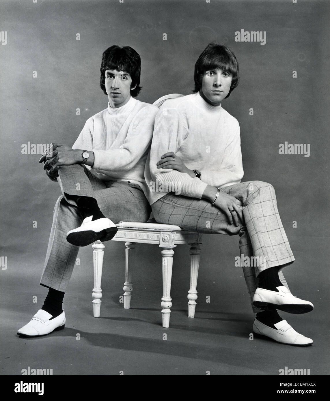 THE MERSEYS UK pop duo with Tony Crane at left and Billy Kinsley in ...