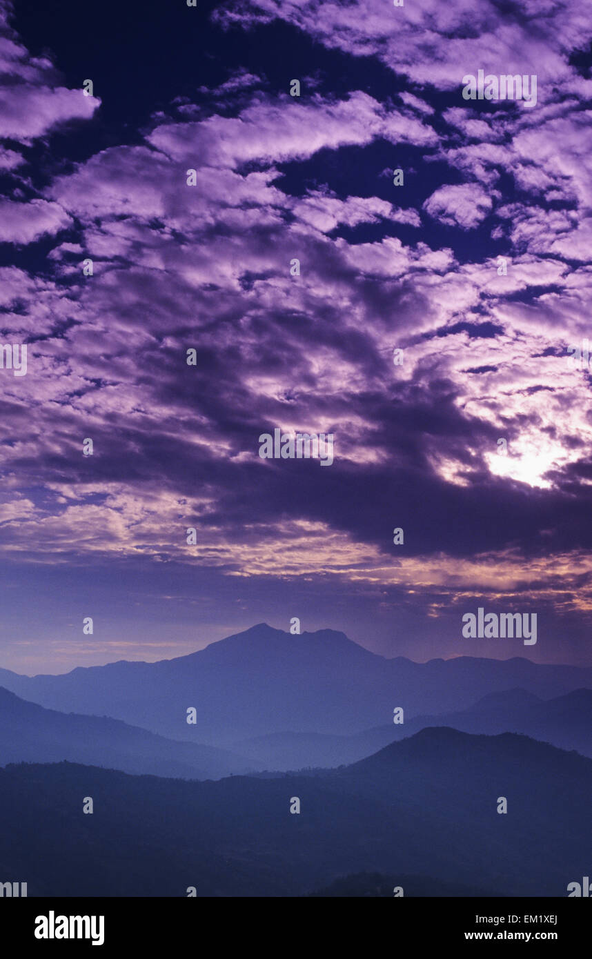 Nepal, Himalayan in distance at sunset; Near Gorkha Stock Photo - Alamy