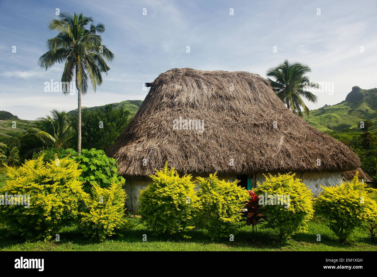 Thatched fijian house hi-res stock photography and images - Alamy