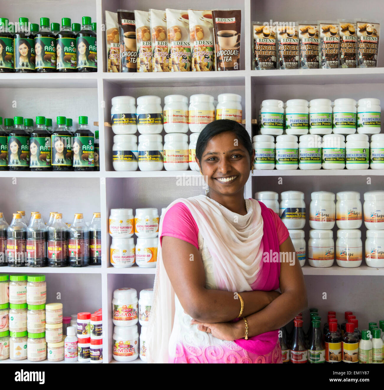 Indian spice shop hi-res stock photography and images - Alamy