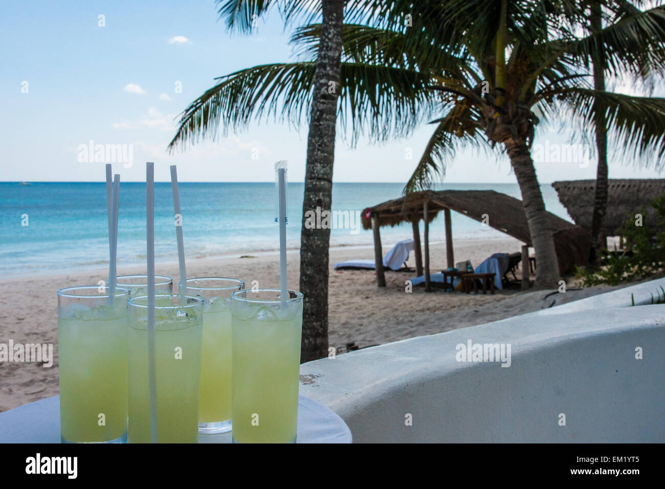 mexico, maya riviera beaches Stock Photo - Alamy