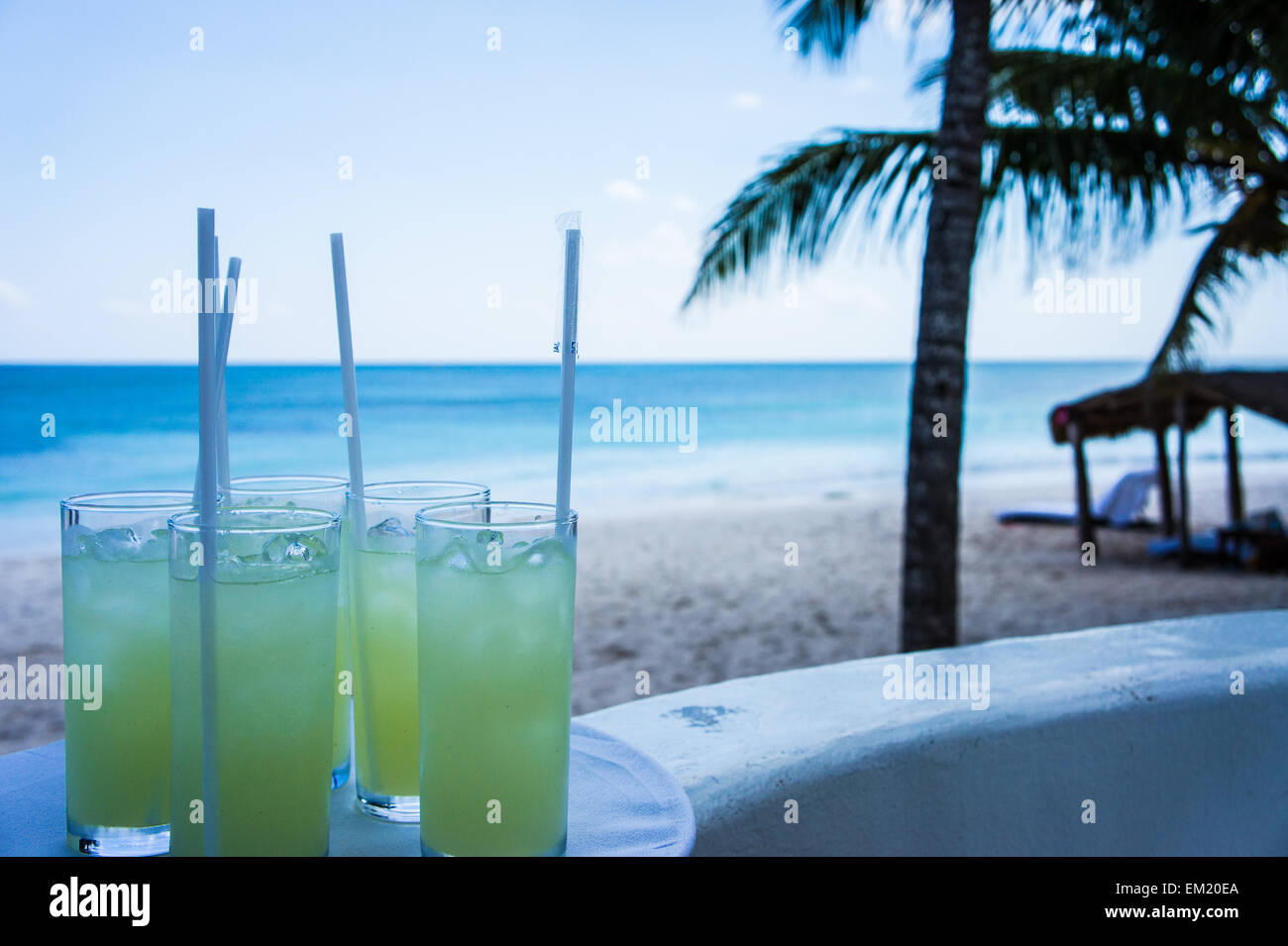 mexico, maya riviera beaches Stock Photo - Alamy