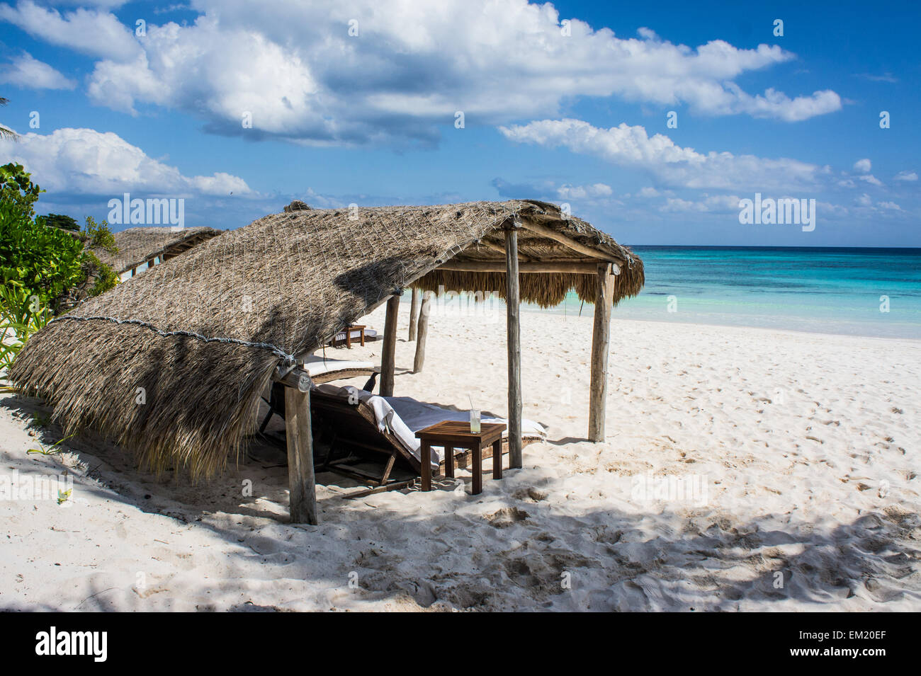 Oceanside shot of Mexico's Maya Riviera on the Caribbean Sea Stock ...