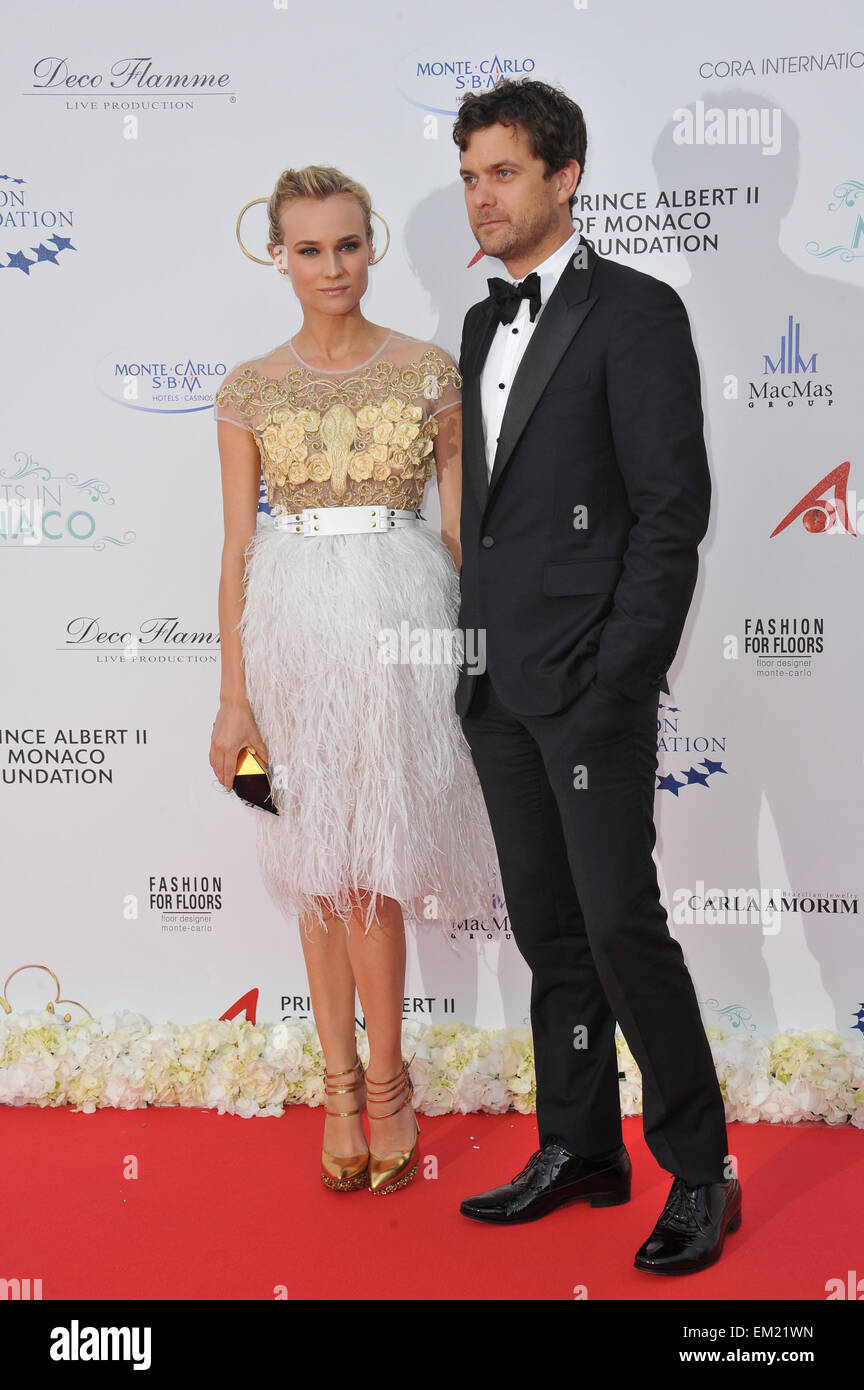 MONACO - MAY 23, 2012: Diane Kruger & Joshua Jackson at the inaugural ...