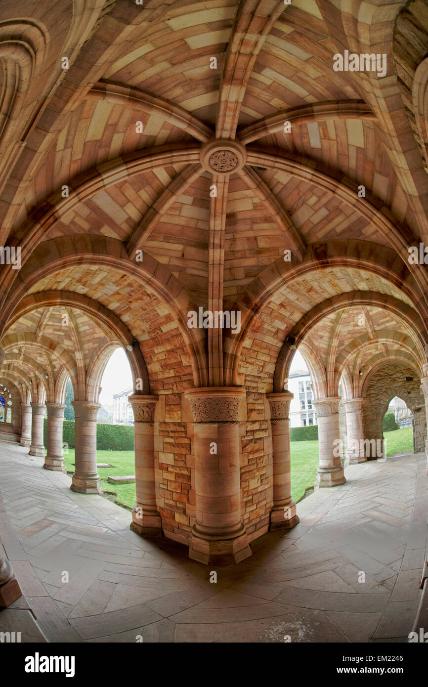 Unique Stonework And Column In An Outdoor Covered Corridor; Kelso ...