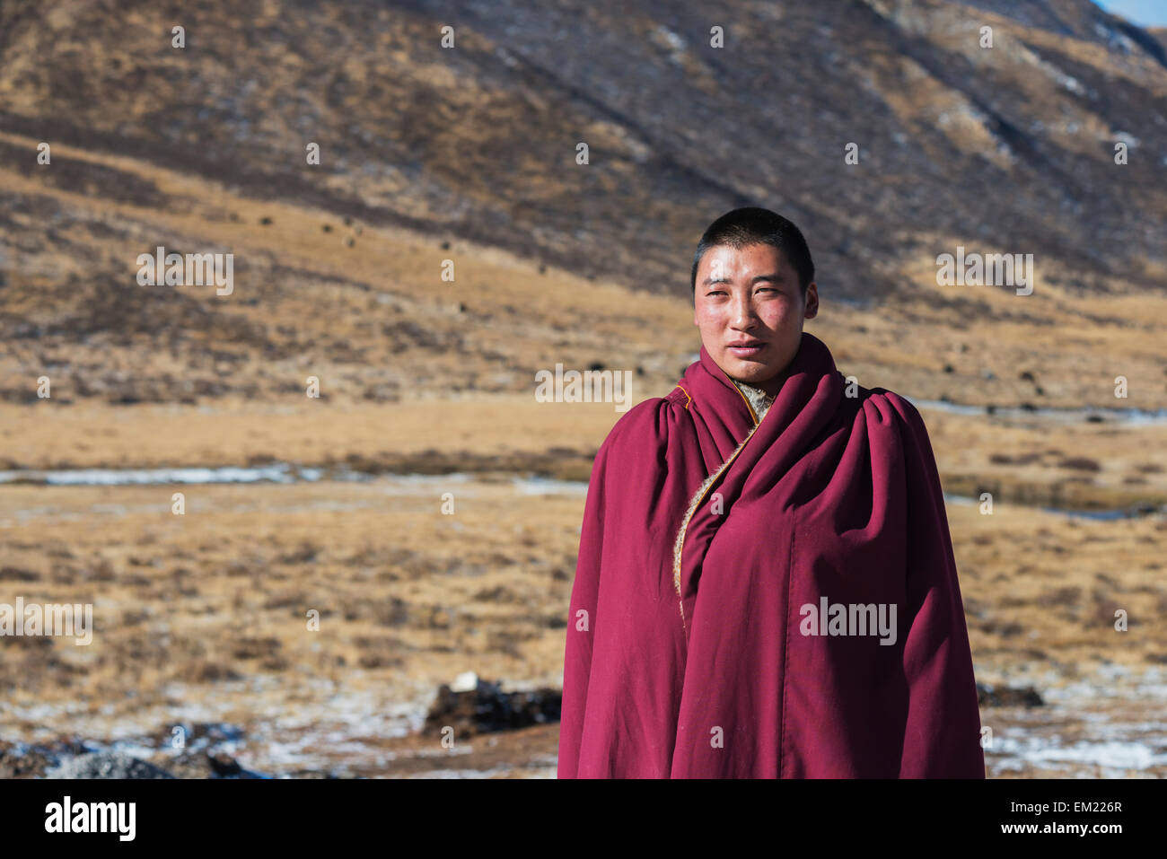 Monk tibet young man hi-res stock photography and images - Alamy