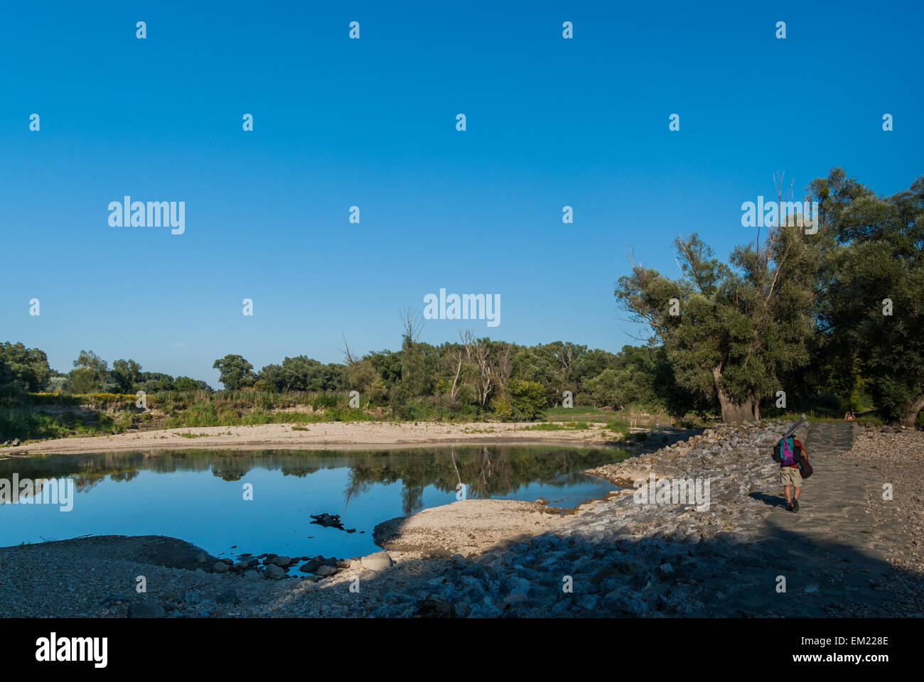 Danube cycle path vienna hi-res stock photography and images - Alamy