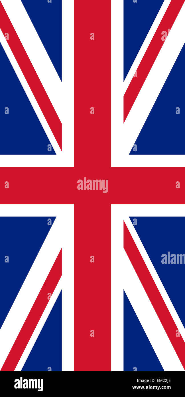 Flag of the United Kingdom Vertical Stock Photo - Alamy