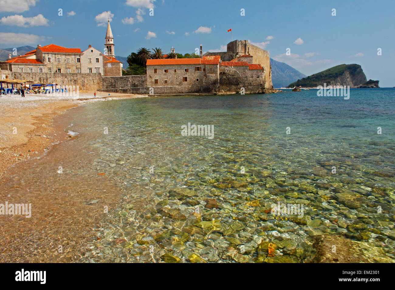 Beaches in budva hi-res stock photography and images - Alamy