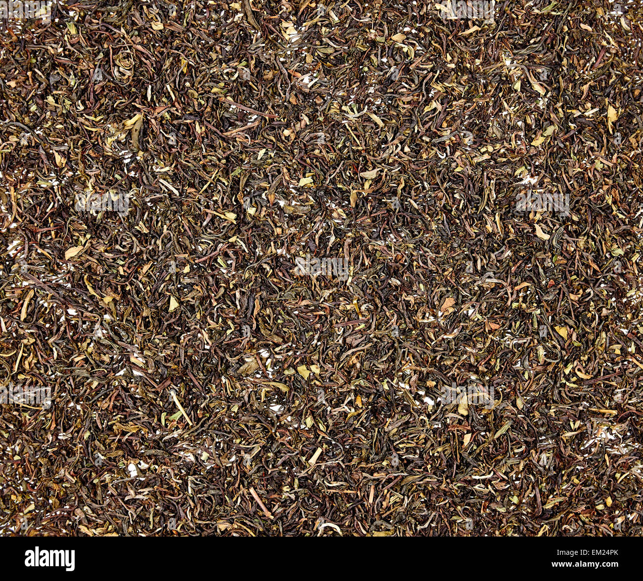 Dark loose Darjeeling tea texture Stock Photo - Alamy