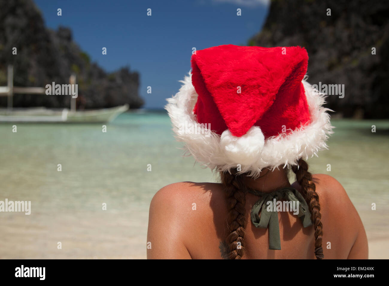 Palawan island beach bikini hi-res stock photography and images - Alamy