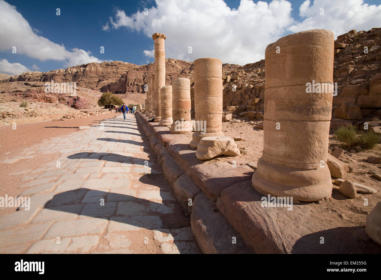 Ruins Of The Nabatean City; Petra Jordan Stock Photo - Alamy