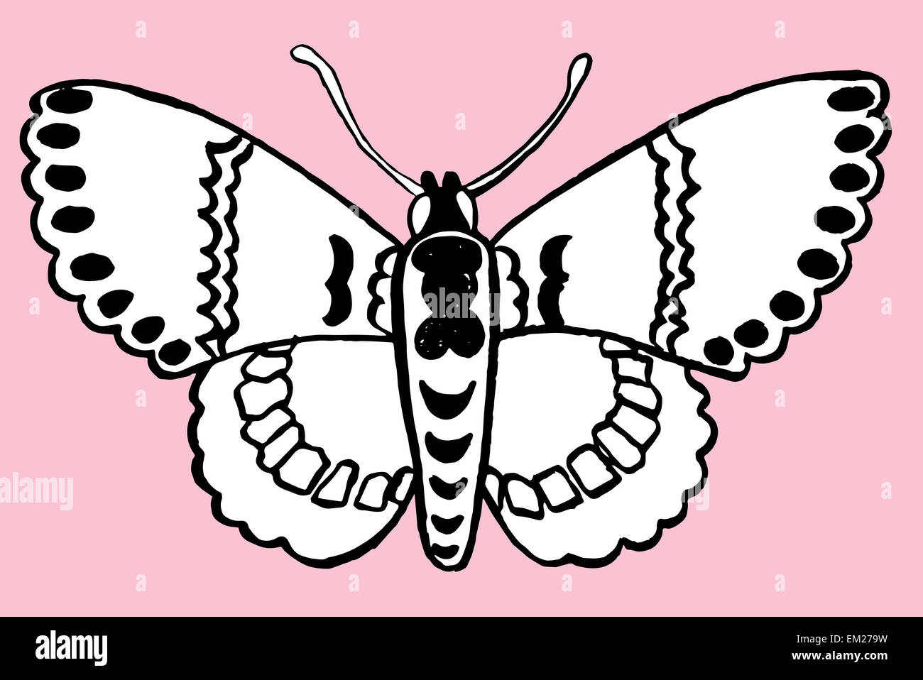 Hand drawn butterfly Stock Photo - Alamy