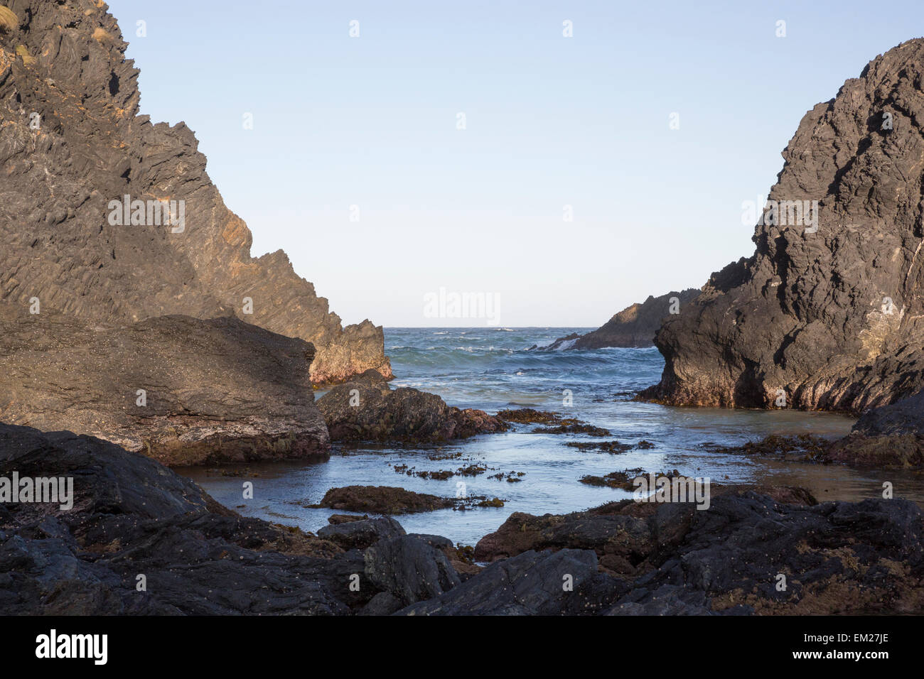 Glasshouse Rocks Beach, Narooma, Australia Stock Photo - Alamy