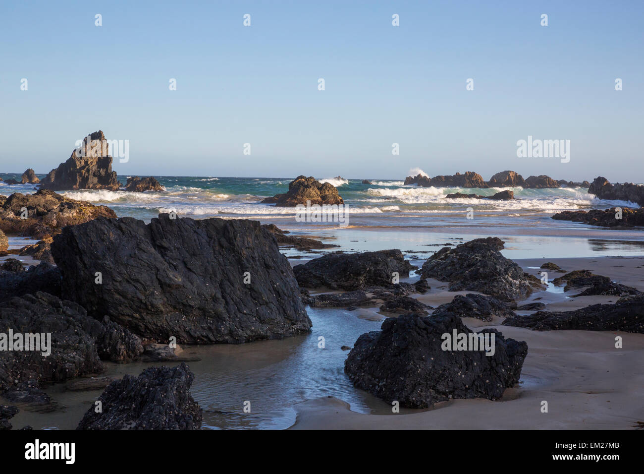 Glasshouse Rocks Beach, Narooma, Australia Stock Photo - Alamy