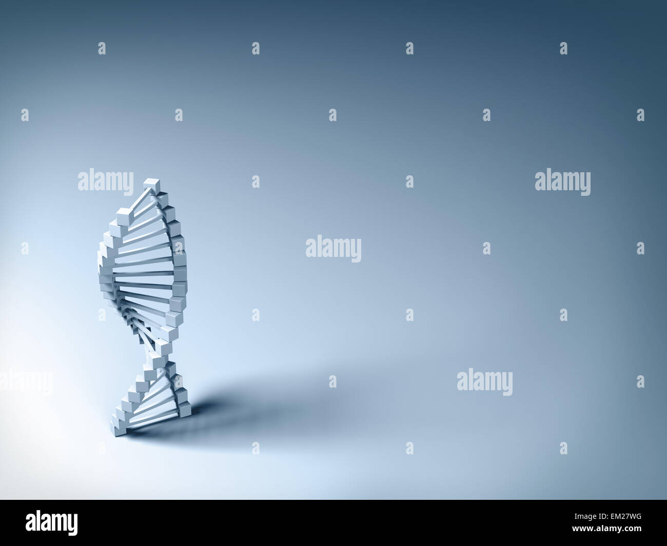 gray DNA model on gray background with shadow Stock Photo - Alamy