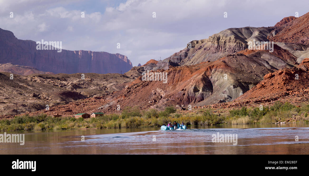Floating Down The Colorado River; Arizona United States Of America ...