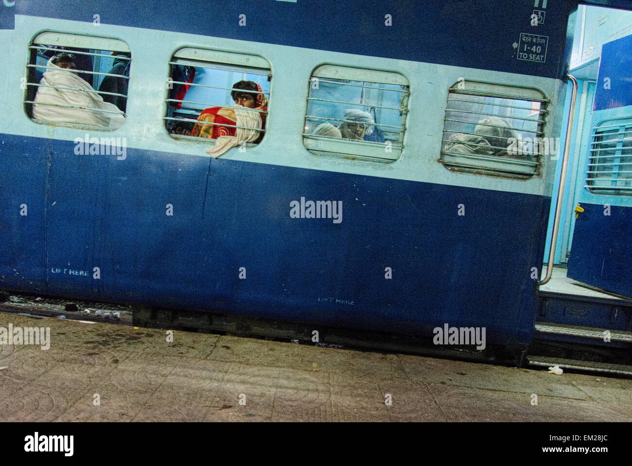 The Jaipur central train station at dawn Stock Photo - Alamy