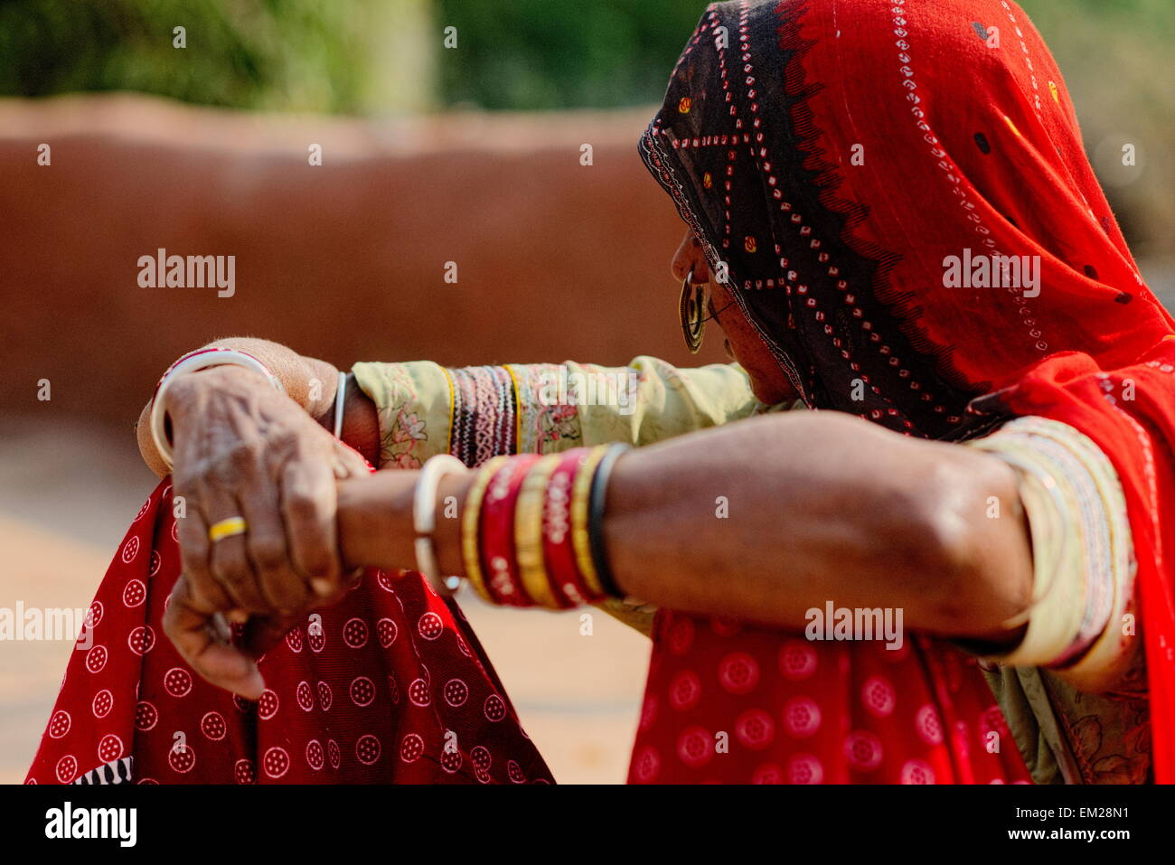 Inside a Bishnoi family house Stock Photo - Alamy