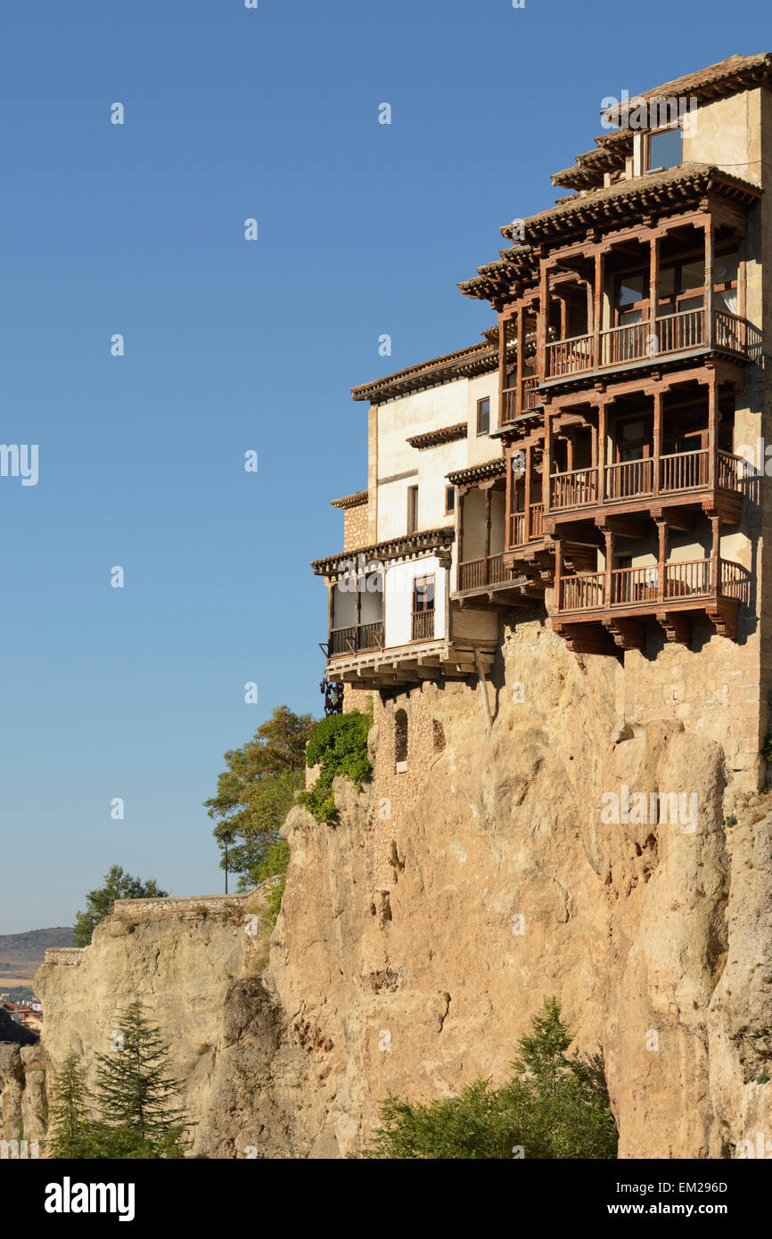 Hanging Houses Built In The 15Th Century; Cuenca Castile-La Mancha ...