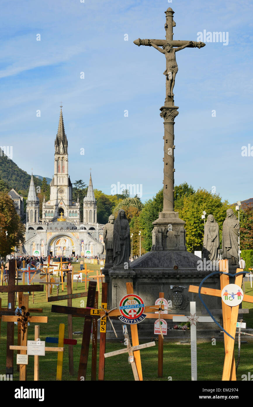 Calvary At Entrance To The Sanctuary Of Our Lady Of Lourdes; Lourdes ...