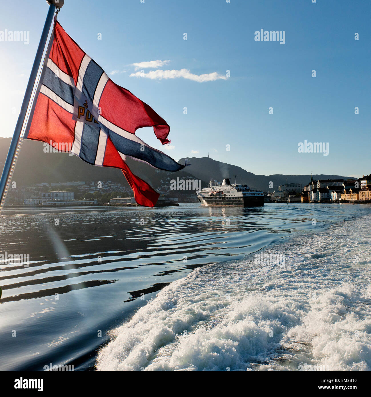 Norway bergen people flag hi-res stock photography and images - Alamy