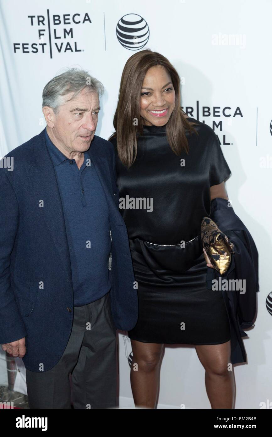 New York, NY, USA. 15th Apr, 2015. Robert De Niro, Grace Hightower at ...