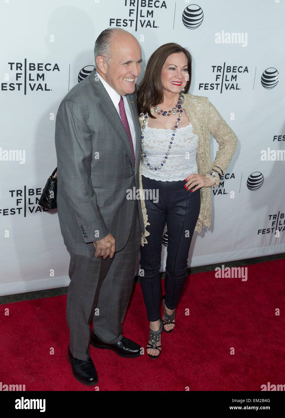 New York, NY, USA. 15th Apr, 2015. Rudy Giuliani, Judith Giuliani at ...