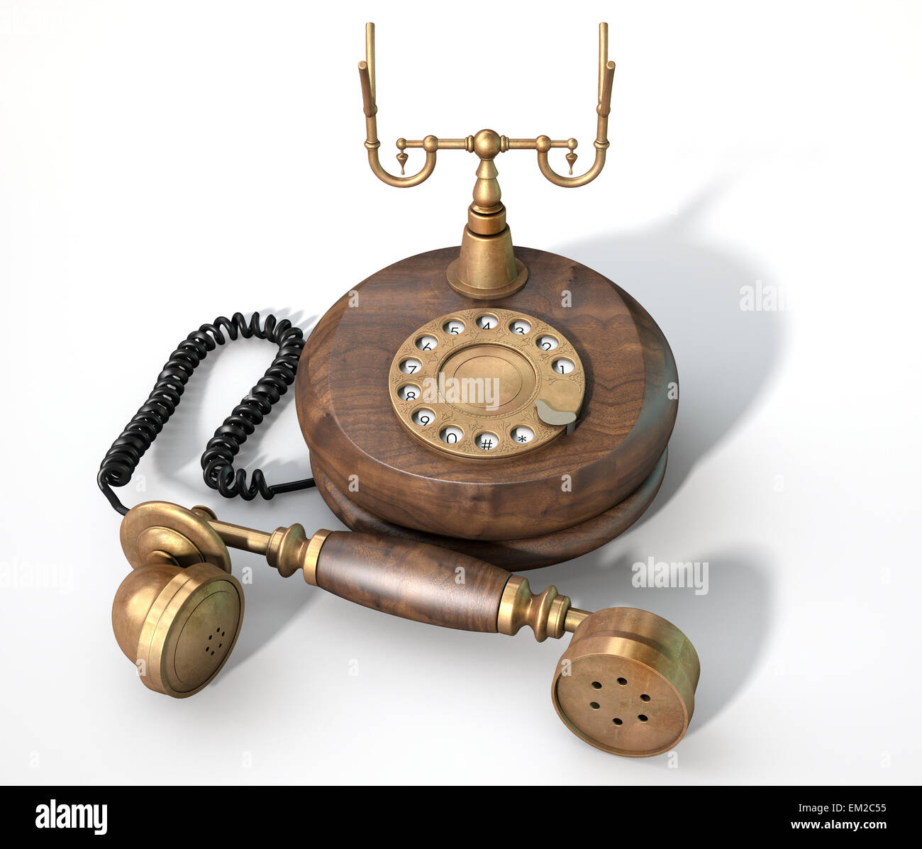 Old phone off the hook hi-res stock photography and images - Alamy