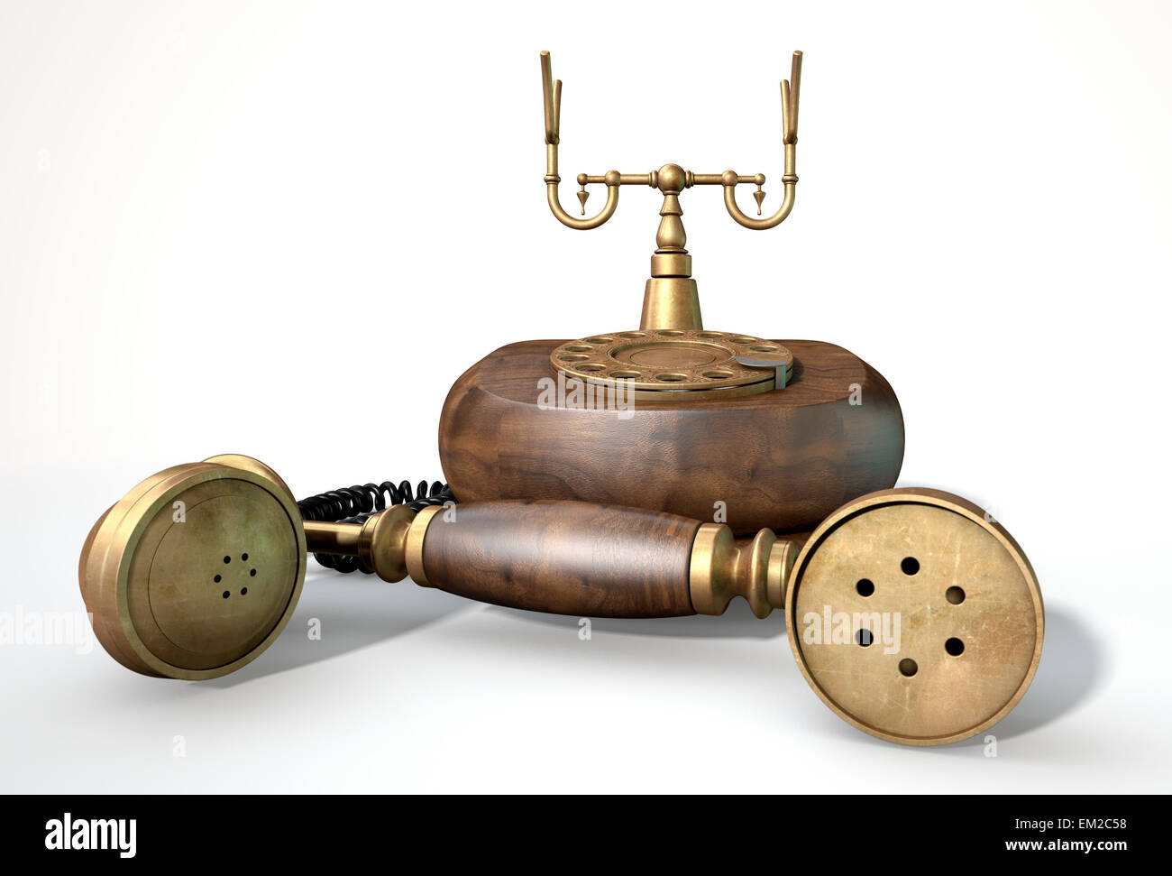 Old phone off the hook hi-res stock photography and images - Alamy