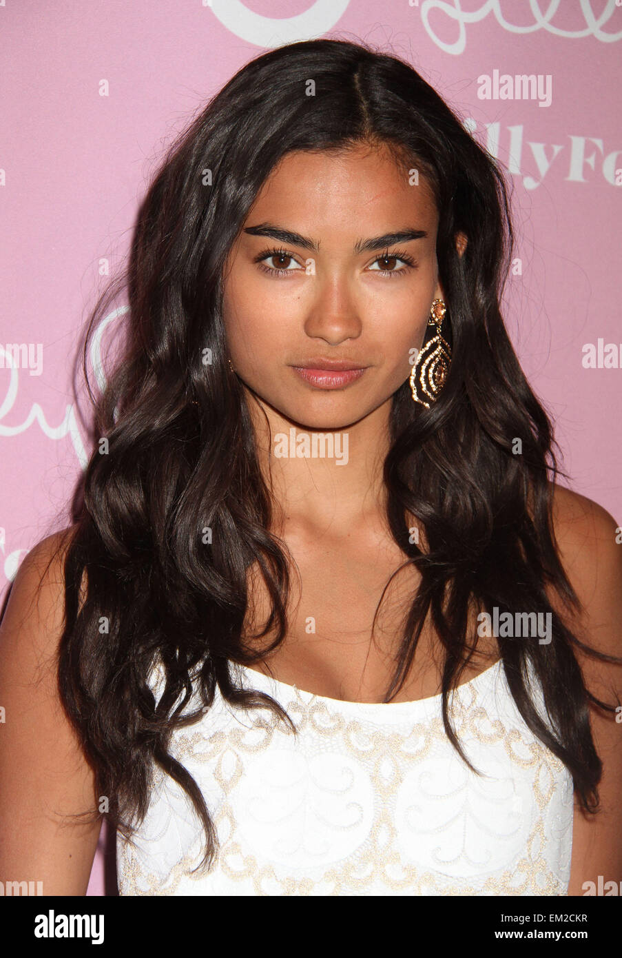 New York, USA. 15th Apr, 2015. Model KELLY GALE attends the Lilly ...