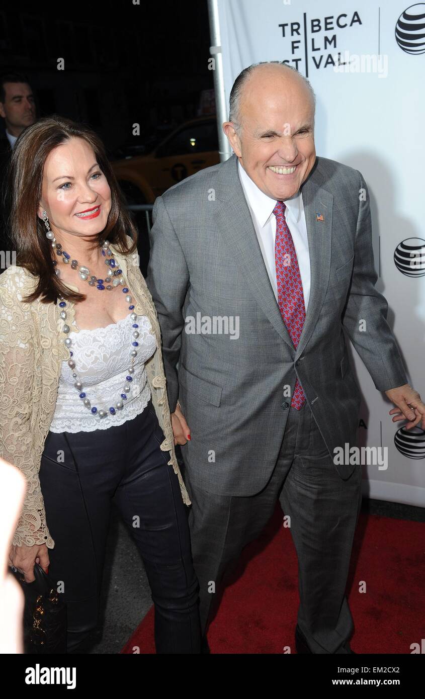 New York, NY, USA. 15th Apr, 2015. Judith Giuliani, Rudy Giuliani at ...