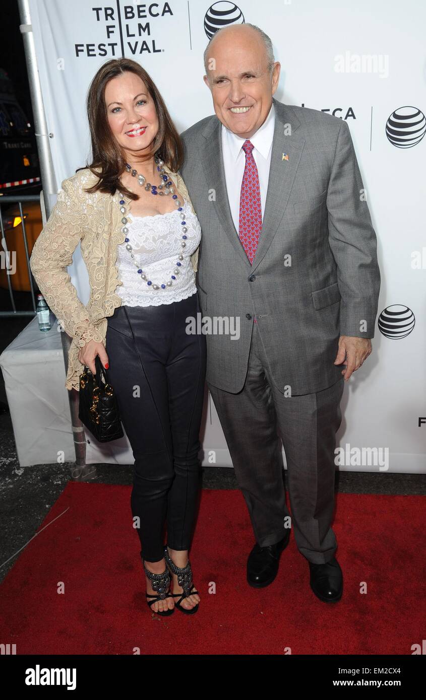 New York, NY, USA. 15th Apr, 2015. Judith Giuliani, Rudy Giuliani at ...