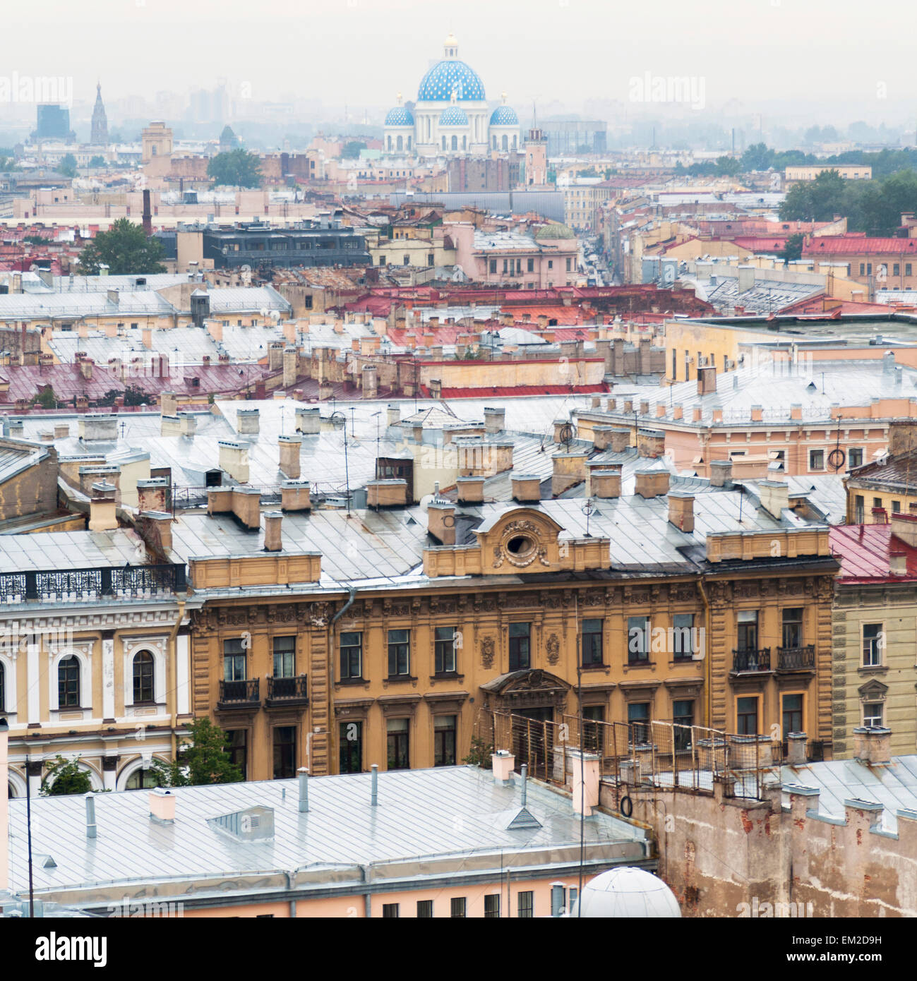 Saint Isaac's Cathedral And Saint Isaac's Square In The Distance; St ...