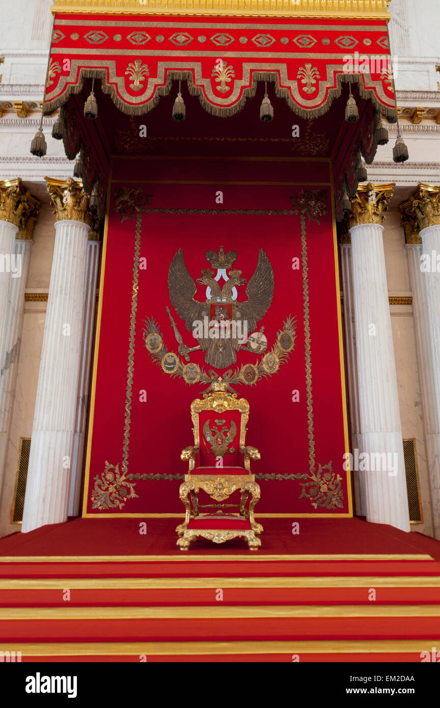 A Throne In Winter Palace; St. Petersburg Russia Stock Photo - Alamy