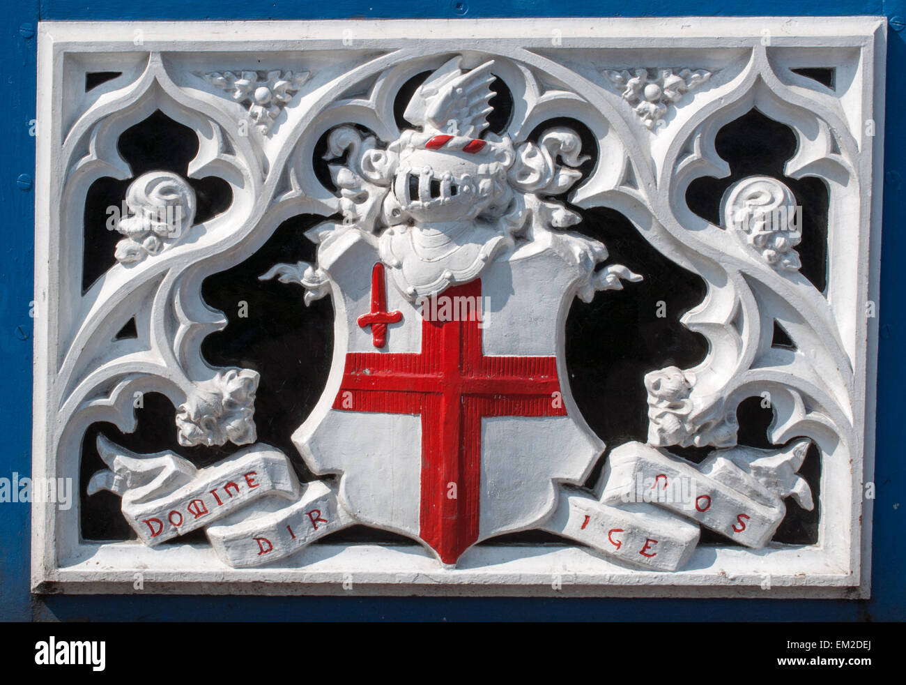 Detail of Tower Bridge London Crest Heraldry Stock Photo - Alamy
