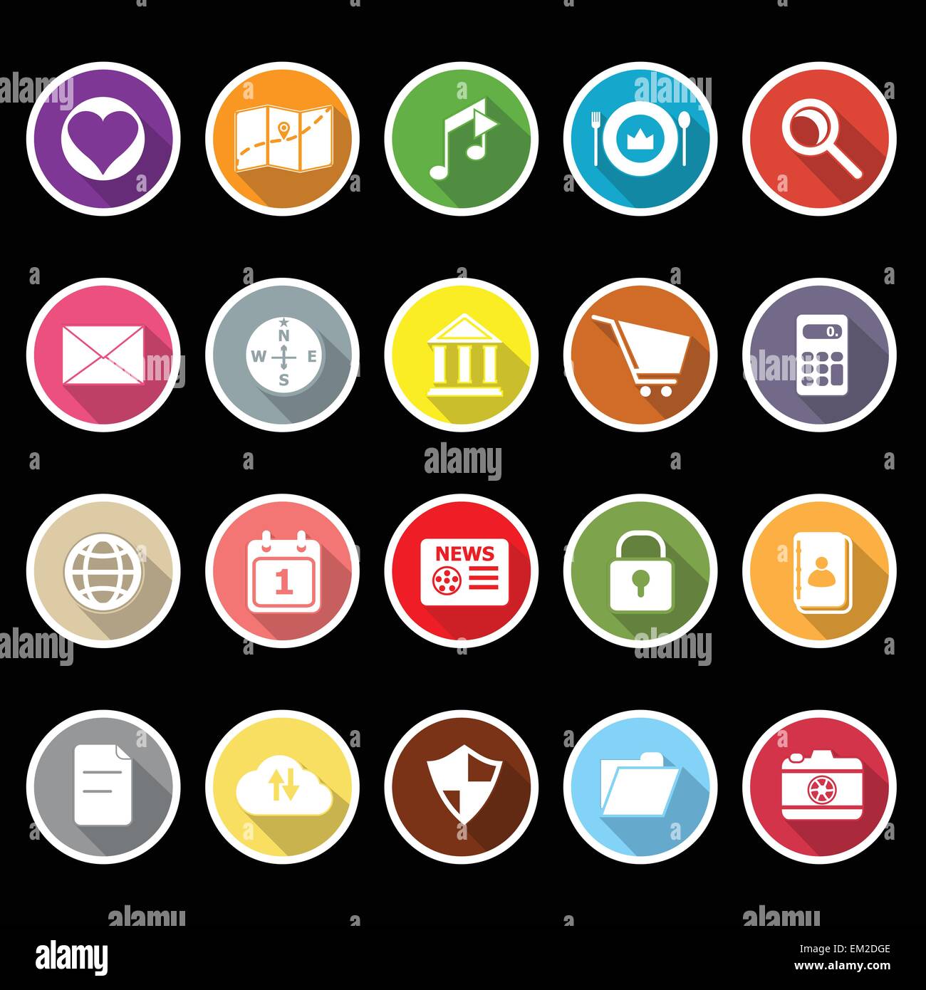 General map Stock Vector Images - Alamy